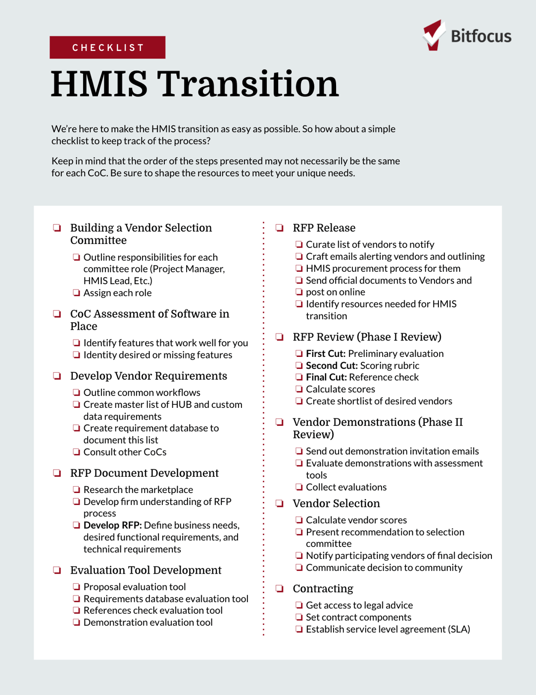 Bitfocus HMIS Transition Guide
