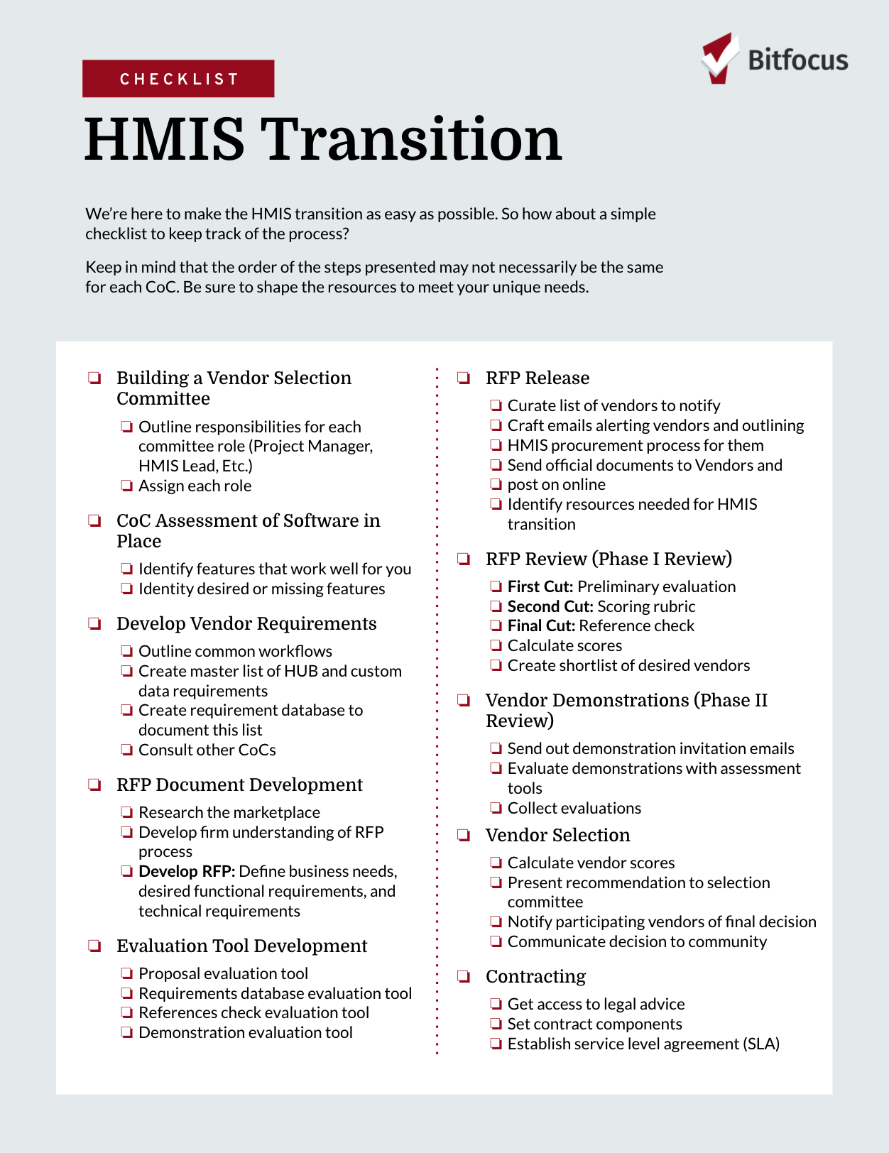 Bitfocus HMIS Transition Guide