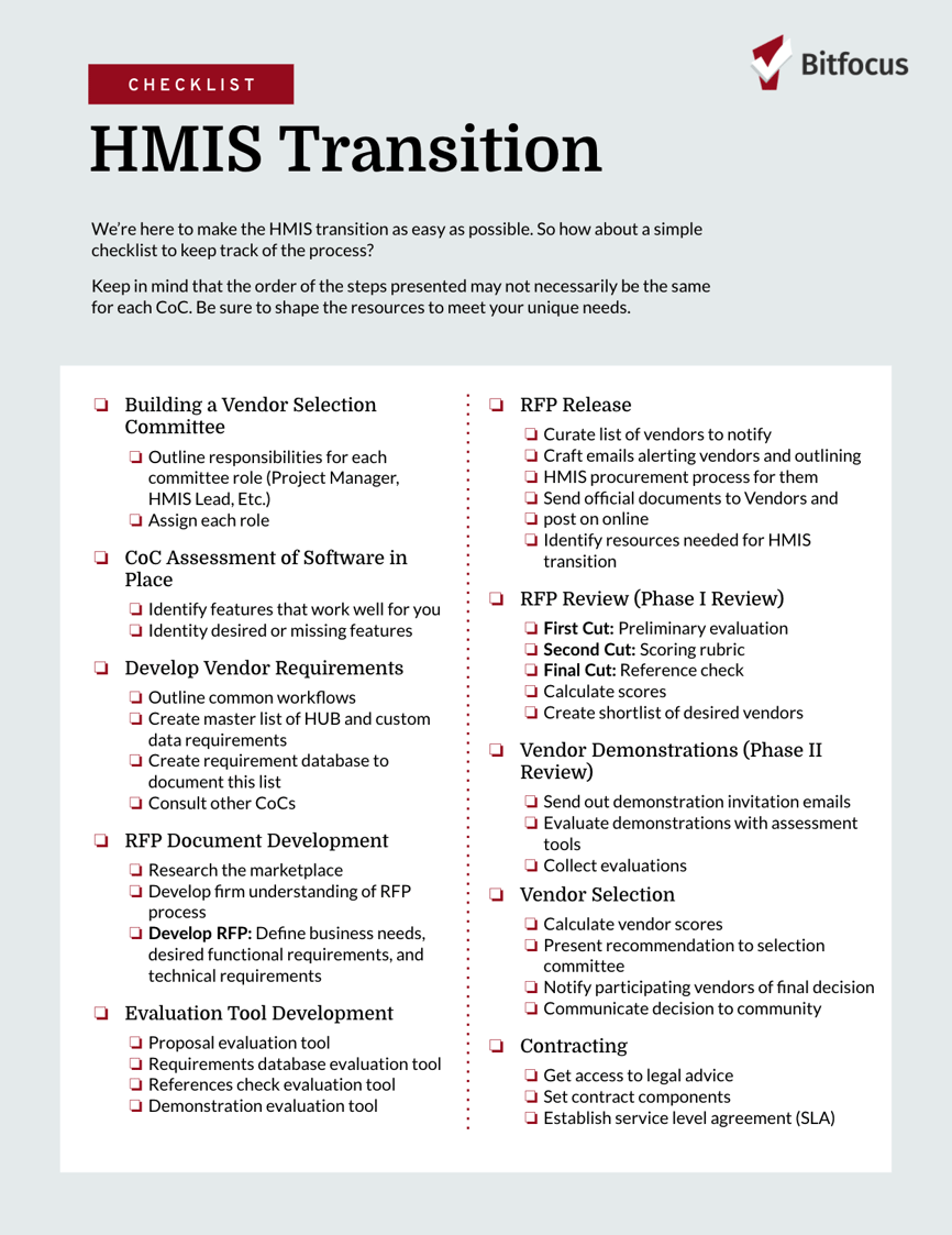 Bitfocus HMIS Transition Guide
